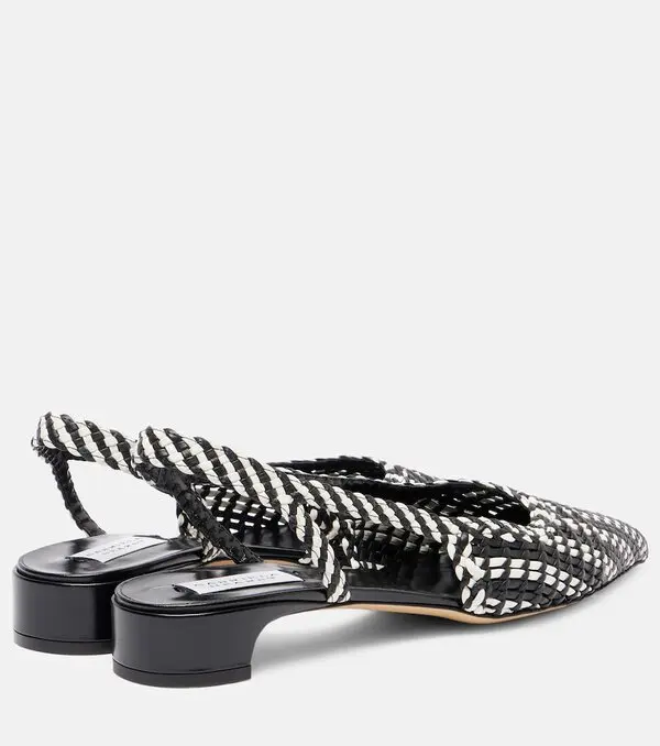 Gabriela Hearst Perro Woven Leather Pumps - Black