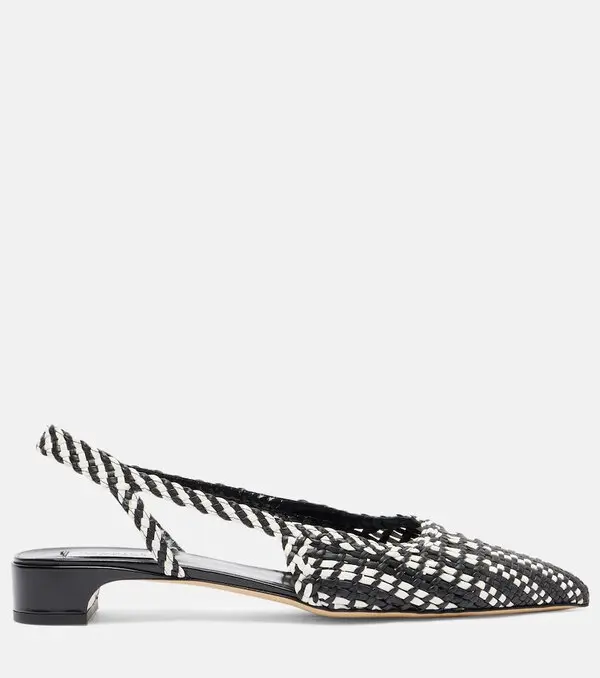 Gabriela Hearst Perro Woven Leather Pumps - Black