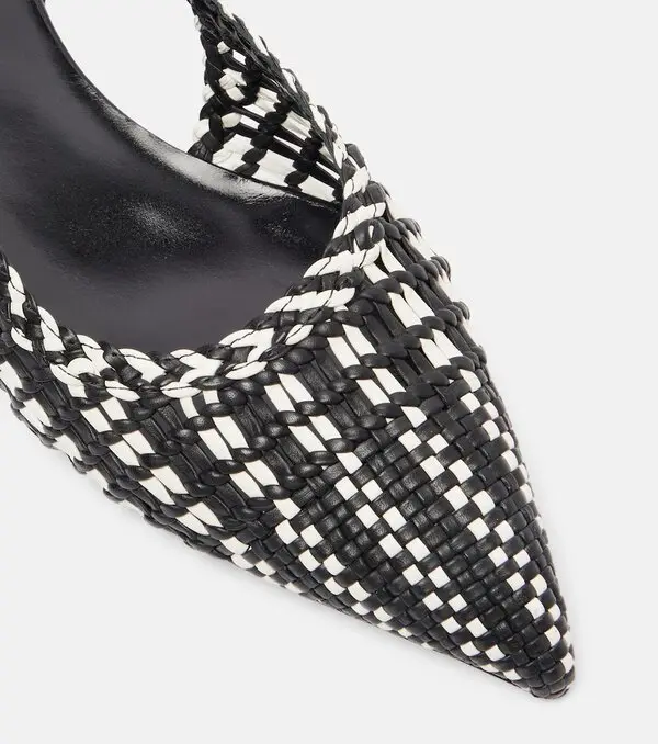 Gabriela Hearst Perro Woven Leather Pumps - Black