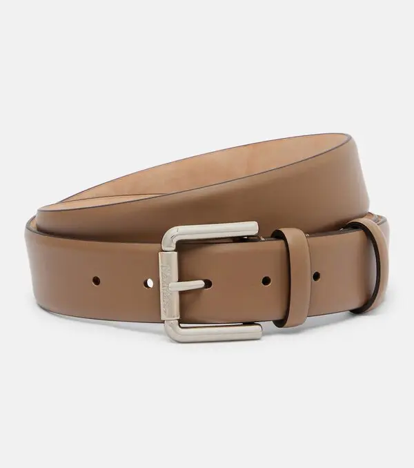 Max Mara 35 Leather Belt - Brown