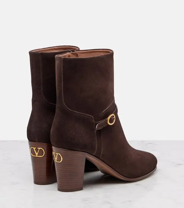 Valentino Garavani Pattie 75 Suede Ankle Boots