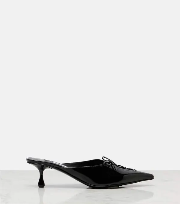JIMMY CHOO Scarlett 50 Leather Mules - Black