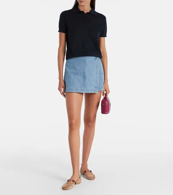 Veronica Beard Diaz Denim Skort