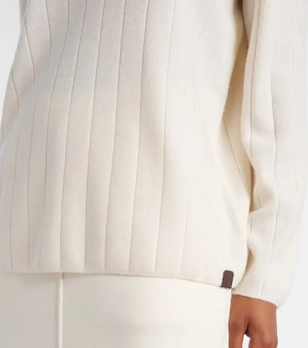 Max Mara Arten Cashmere Sweater - White