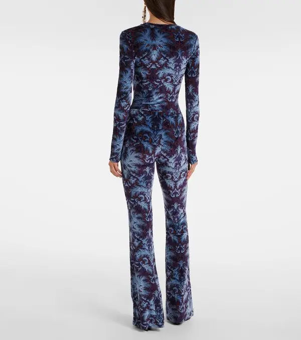 Etro Printed Flared Pants