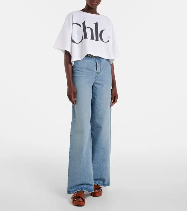 Chloé Jeannette Leather Mules