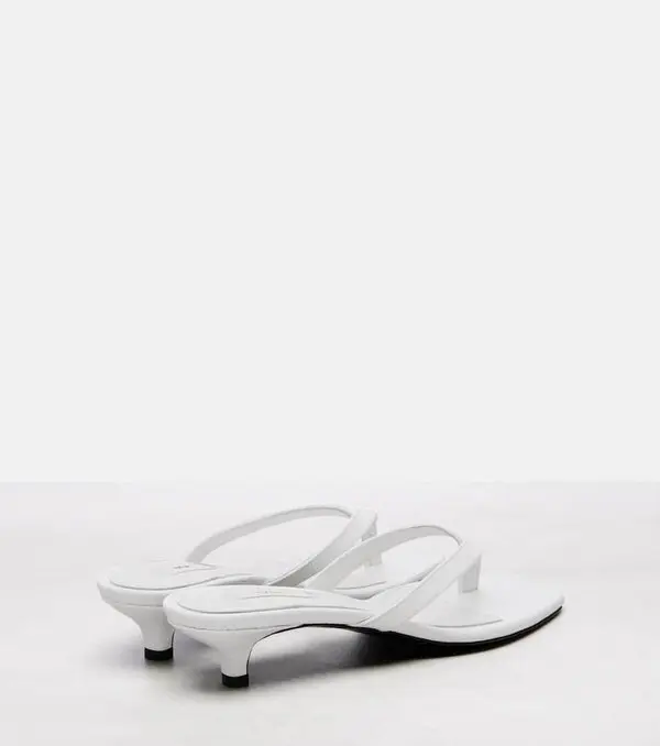 TOTEME Croc-effect Leather Thong Sandals