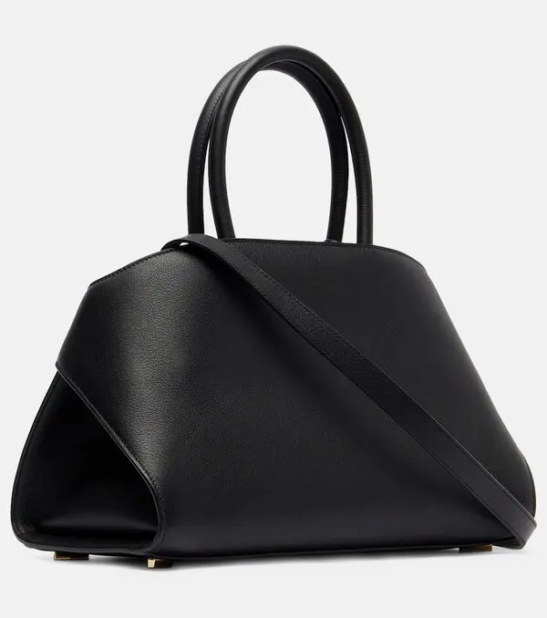 FERRAGAMO Hug Leather Tote Bag - Black