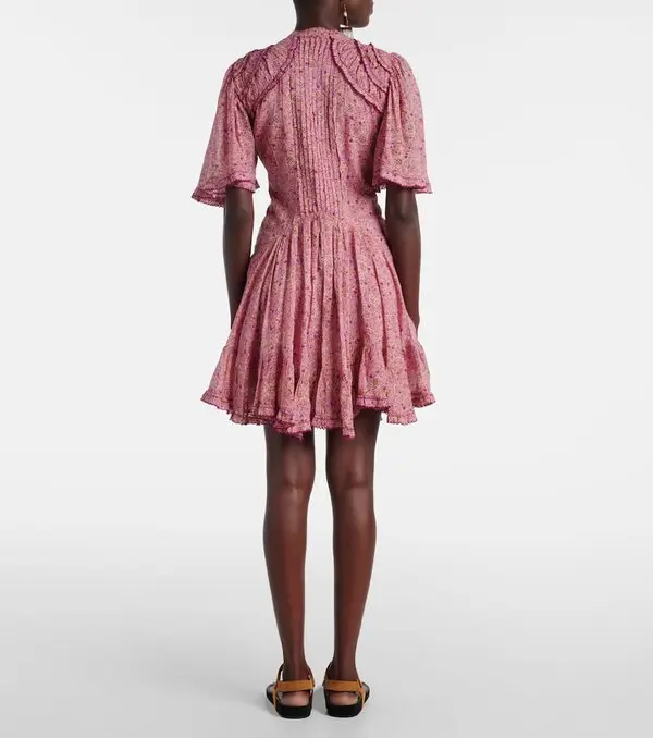 MARANT ETOILE Celyn Ruffled Mini Dress