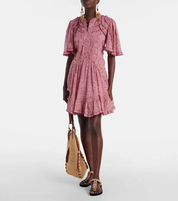 MARANT ETOILE Celyn Ruffled Mini Dress