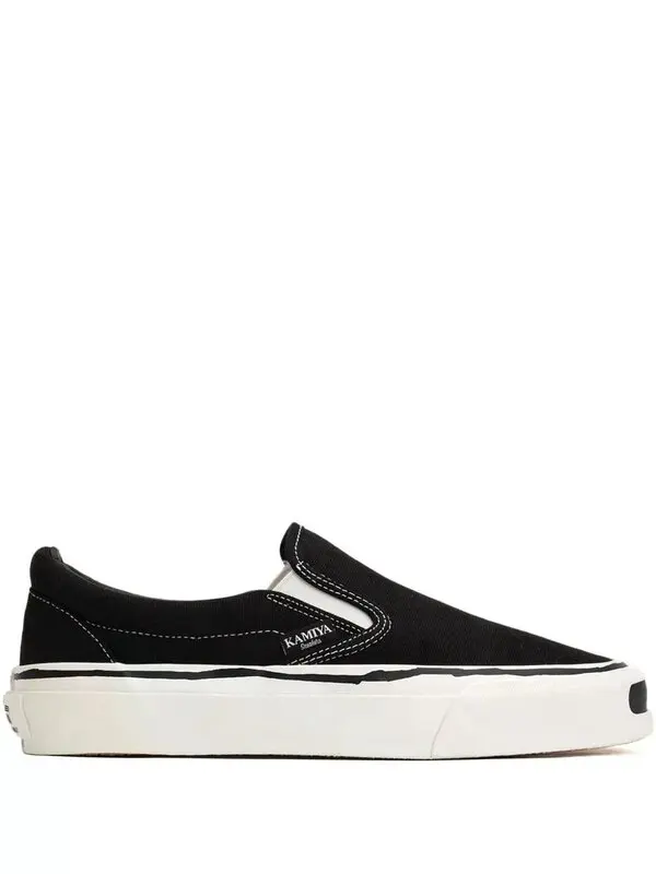 KAMIYA Cornell Vulcanized Slip-on Sneakers - Black