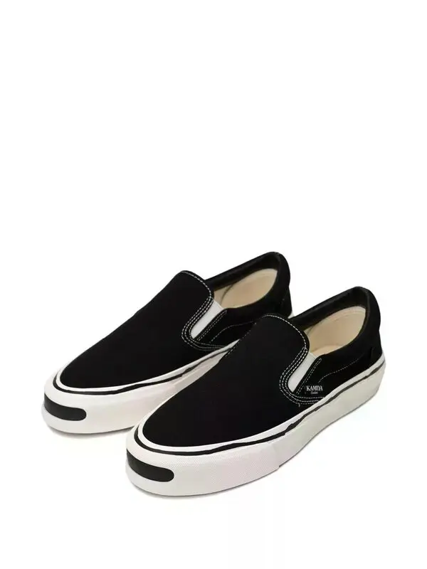 KAMIYA Cornell Vulcanized Slip-on Sneakers - Black
