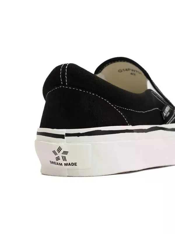 KAMIYA Cornell Vulcanized Slip-on Sneakers - Black
