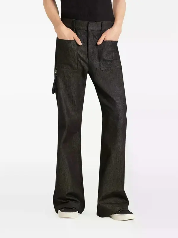 COURREGES Bootcut Jeans With Patch Pockets