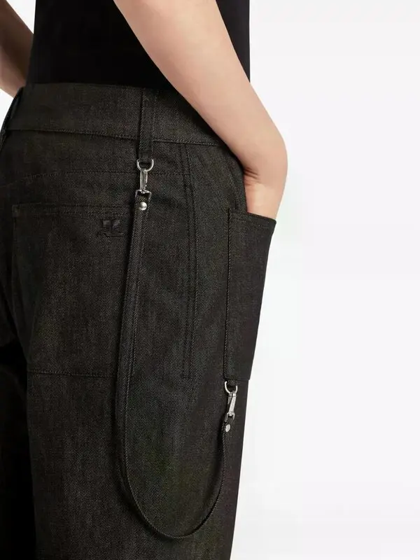 COURREGES Bootcut Jeans With Patch Pockets