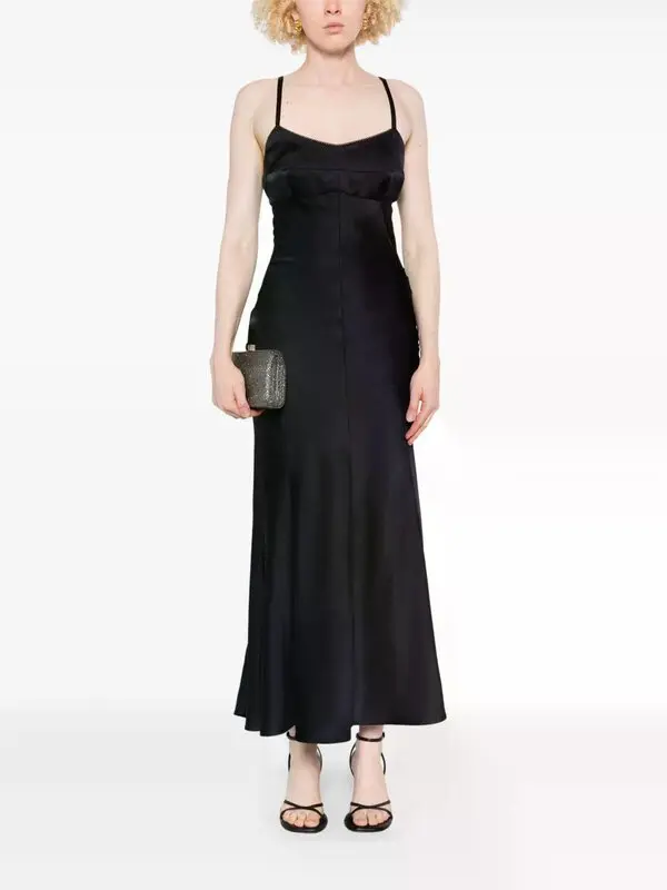 Sandro Satin Midi Dress