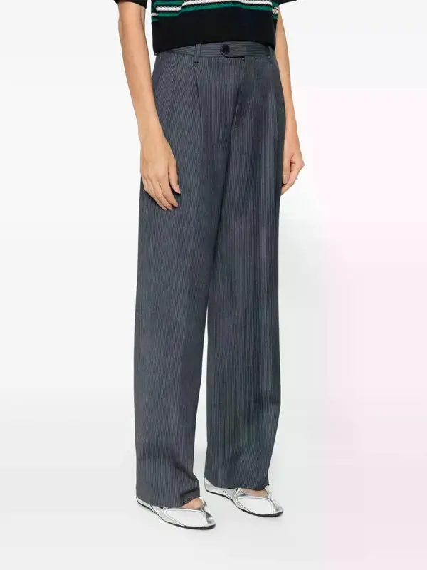 Sandro Striped Straight-leg Trousers