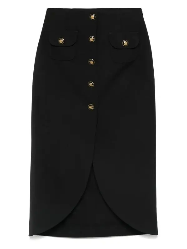 Sandro Buttoned Midi Skirt