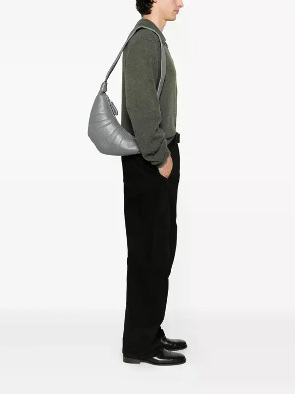 LEMAIRE Croissant Knotted Lambskin Shoulder Bag