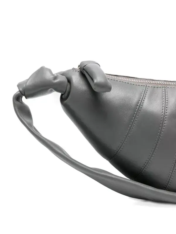 LEMAIRE Croissant Knotted Lambskin Shoulder Bag
