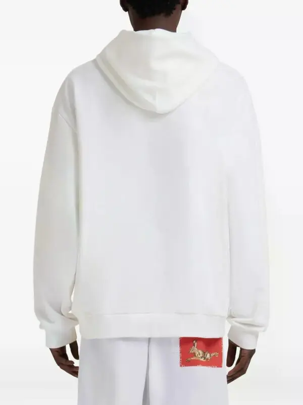 Marni Graphic-print Hoodie - White