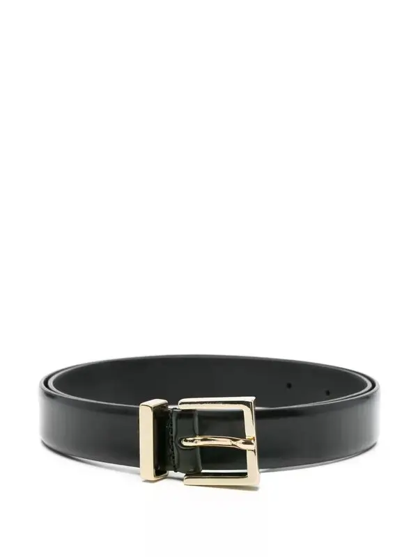 Sandro Smooth Leather Belt - Black