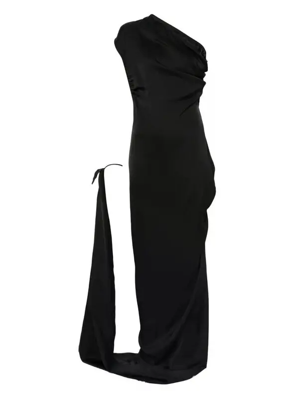 VIVIENNE WESTWOOD One-shoulder Draped Maxi Dress - Black