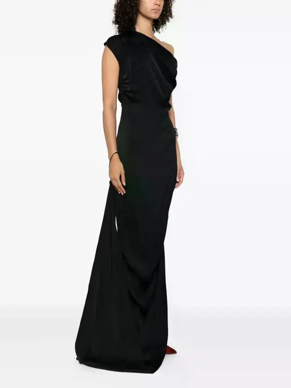 VIVIENNE WESTWOOD One-shoulder Draped Maxi Dress - Black