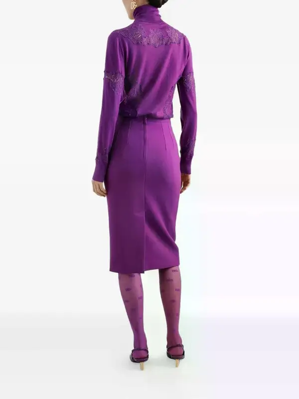 Dolce & Gabbana Midi Wool Skirt