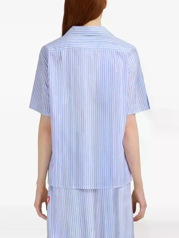 Marni Patchwork Embroidered Short-sleeve Shirt