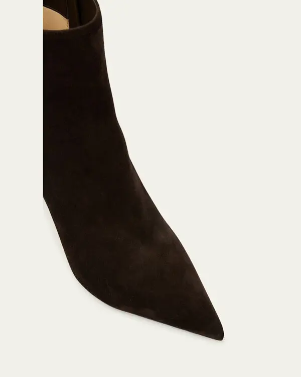 CHRISTIAN LOUBOUTIN 80mm Miss Z Suede Booties