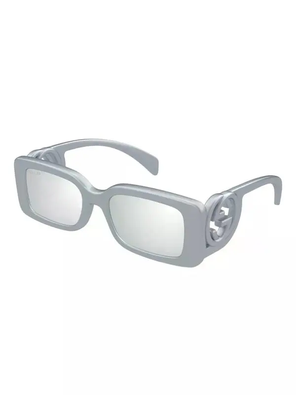 Gucci Gg-logo Rectangle-frame Sunglasses