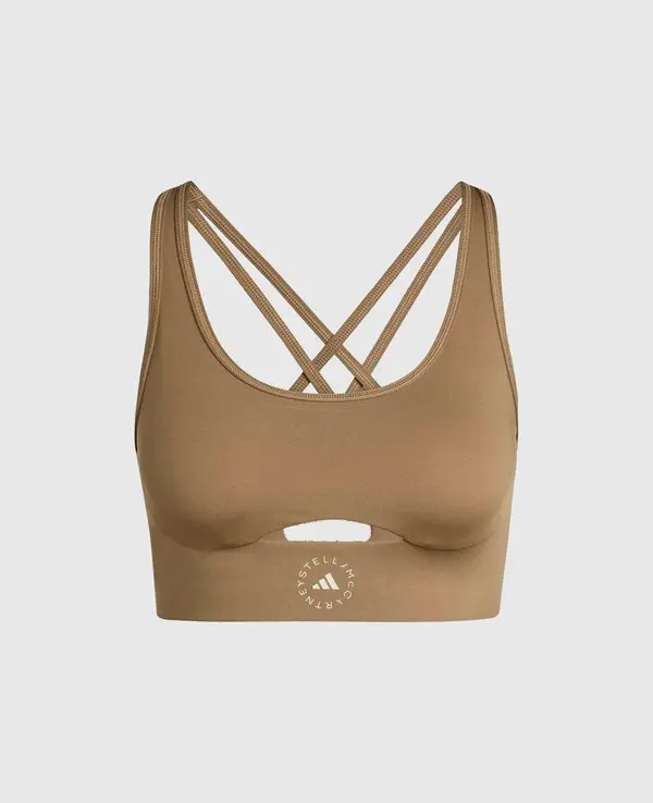 Stella McCartney Truestrength Yoga Bra - Brown