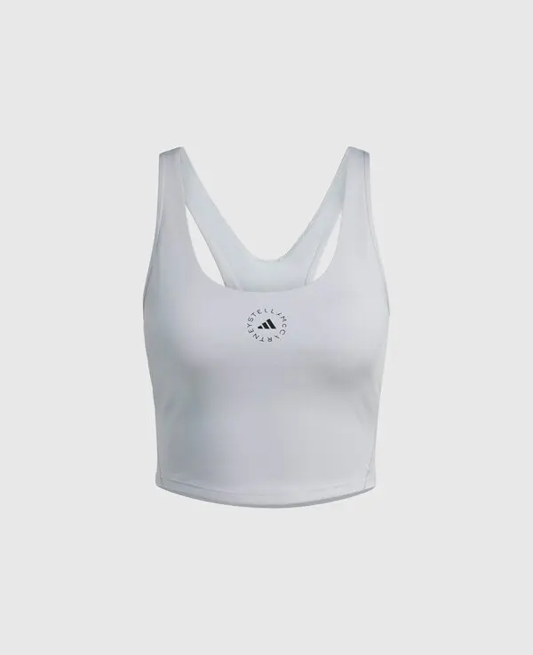 Stella McCartney Truestrength Yoga Cropped Tank - Grey