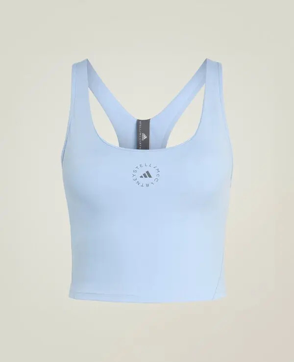 Stella McCartney Truestrength Yoga Cropped Tank - Light Sky