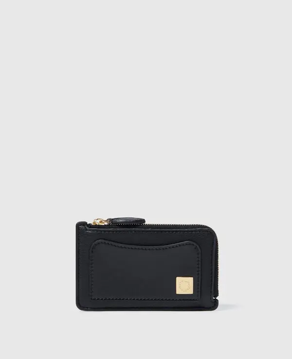 Stella McCartney Ryder Zipper Cardholder - Black