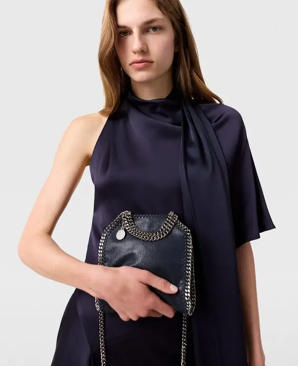 Stella McCartney Asymmetric Tie-neck Midi Dress