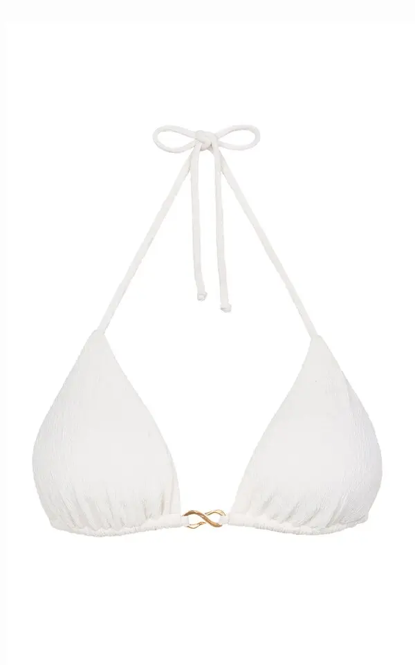 VIX PAULA HERMANNY Solaro Triangle Bikini Top - White
