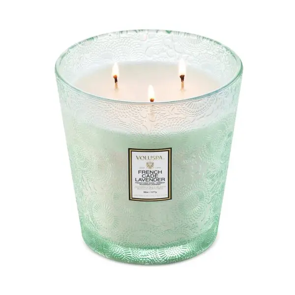 Voluspa French Cade Lavender 3 Wick Hearth Candle
