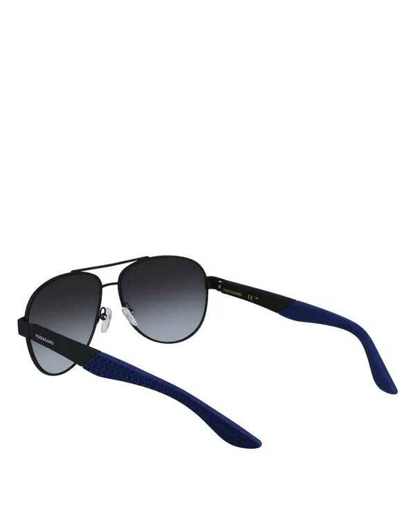 FERRAGAMO Aviator Sunglasses, 62mm