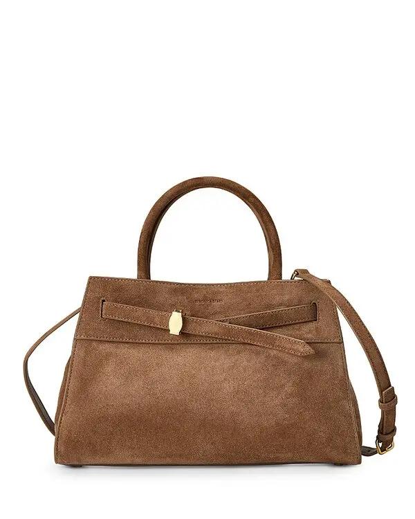 Veronica Beard Suede Dash Bag - Bark
