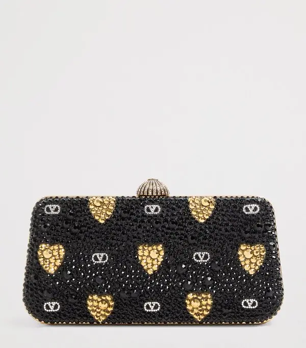 Valentino Garavani Embellished Minaudiere Clutch