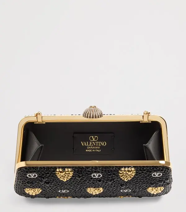 Valentino Garavani Embellished Minaudiere Clutch