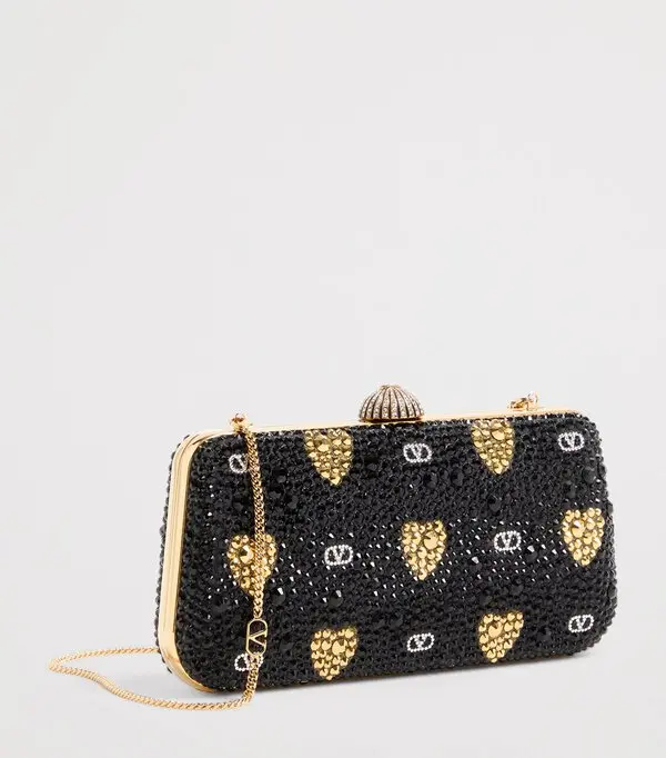 Valentino Garavani Embellished Minaudiere Clutch