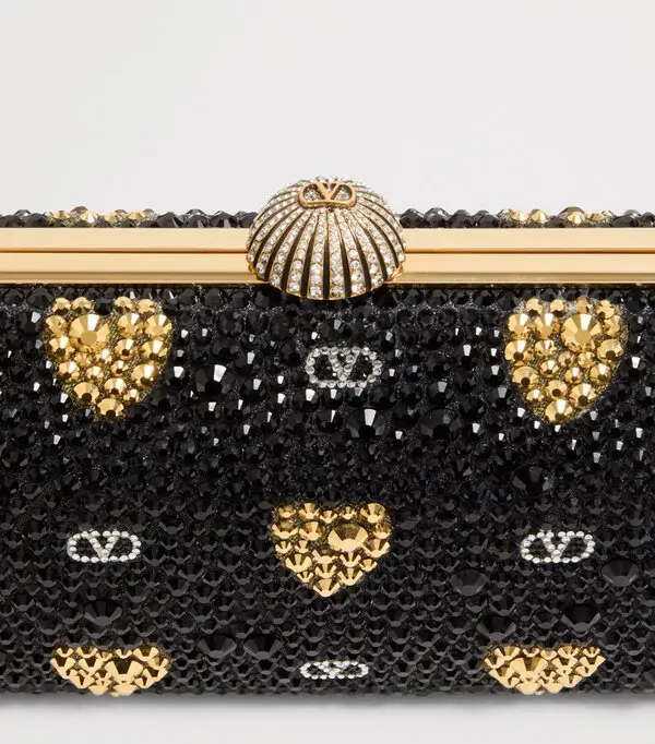 Valentino Garavani Embellished Minaudiere Clutch