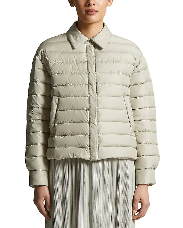 Peserico Collared Puff Jacket - Frosted Landscape