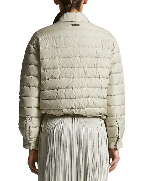 Peserico Collared Puff Jacket - Frosted Landscape