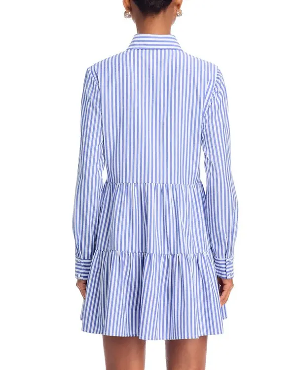 Aqua Striped Mini Dress