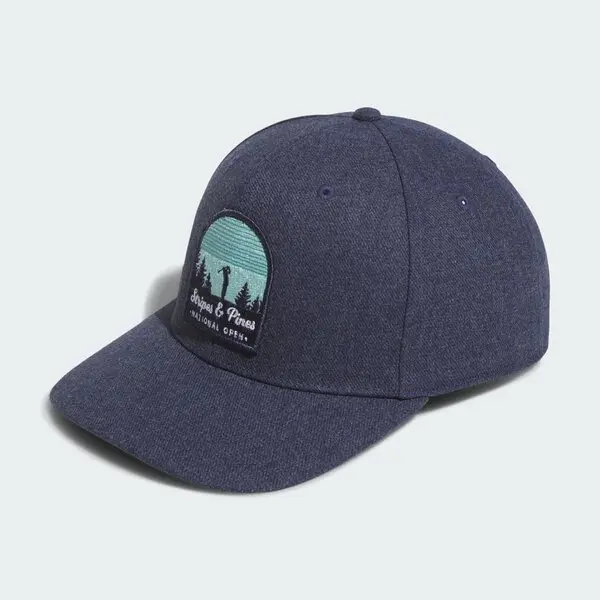 Adidas Stripes And Pines High-crown Cap - Collegiate Navy / Semi Flash Aqua