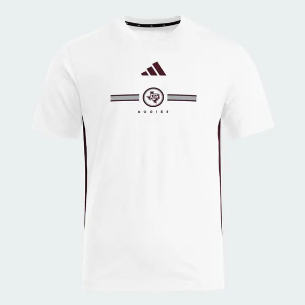 Adidas Texas A&m Aggies Essentials 3-stripes Tee